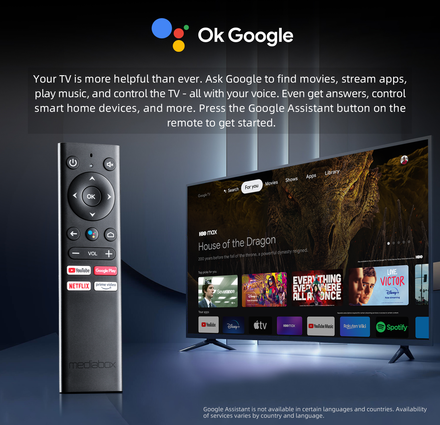 Google Certified 4K Android Streaming TV Box - Dcolor